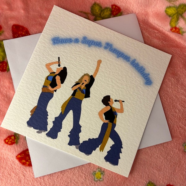 Abba Birthday Card - Etsy
