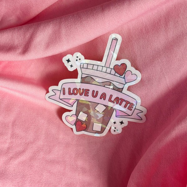 Latte Sticker - Etsy