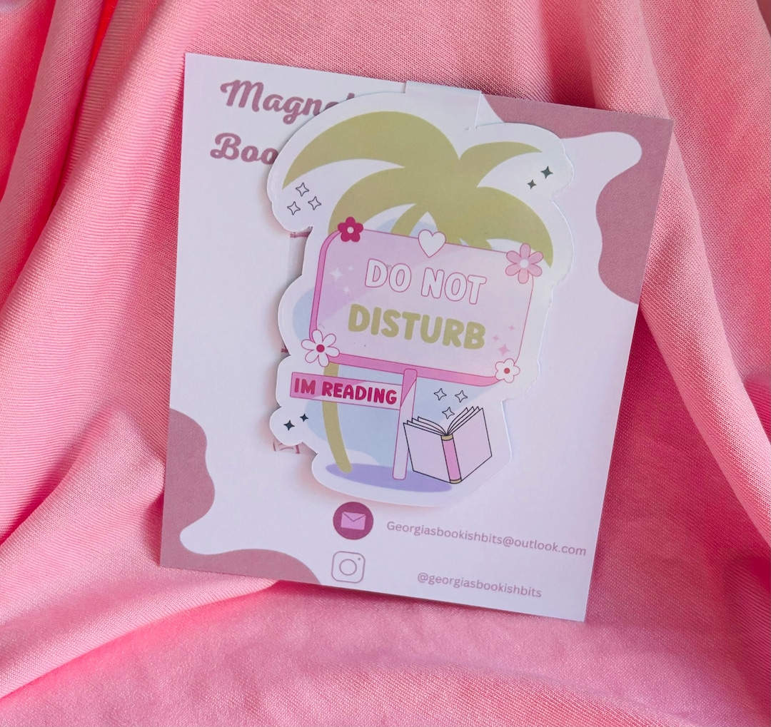 Do Not Disturb I’m Reading Holographic Magentic Bookmark | Bookish ...