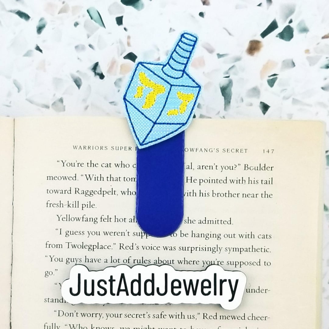 Blue Dreidel Magnetic Bookmark Gifts, Jewish Gifts for Hanukkah ...