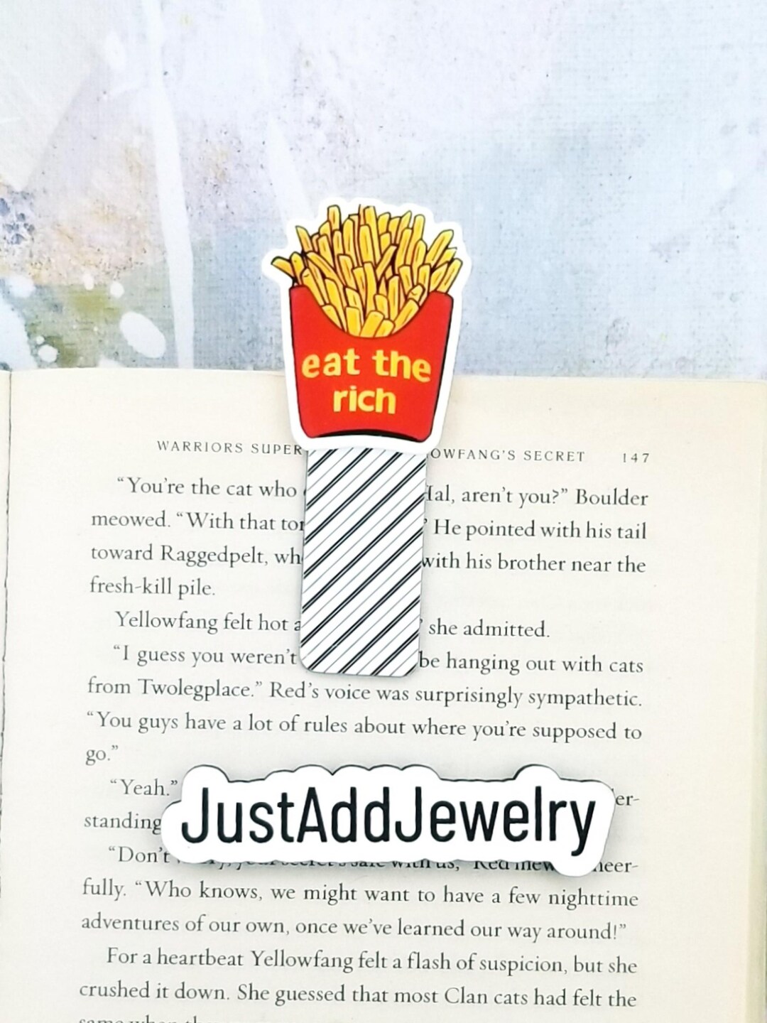 Eat the Rich Magnetic Bookmark, Election 2024 Funny Political Bookmark ...