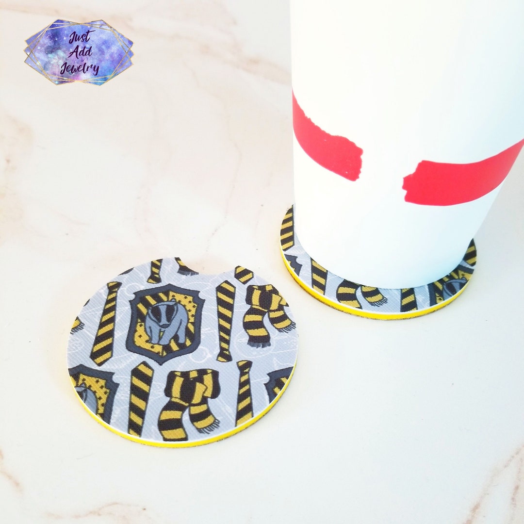Wizard School Car Coasters for Cup Holders Set of 2, Book Gifts for ...