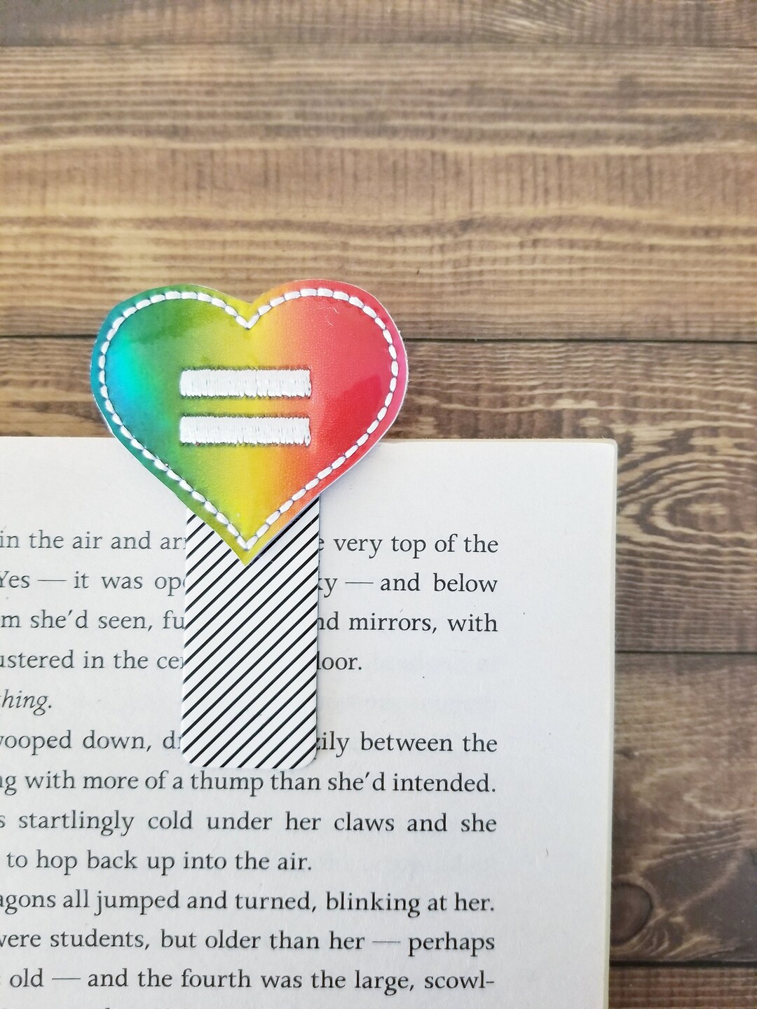 Holographic Heart Equality Pride Bookmark for Adults, Pride Month Gift ...