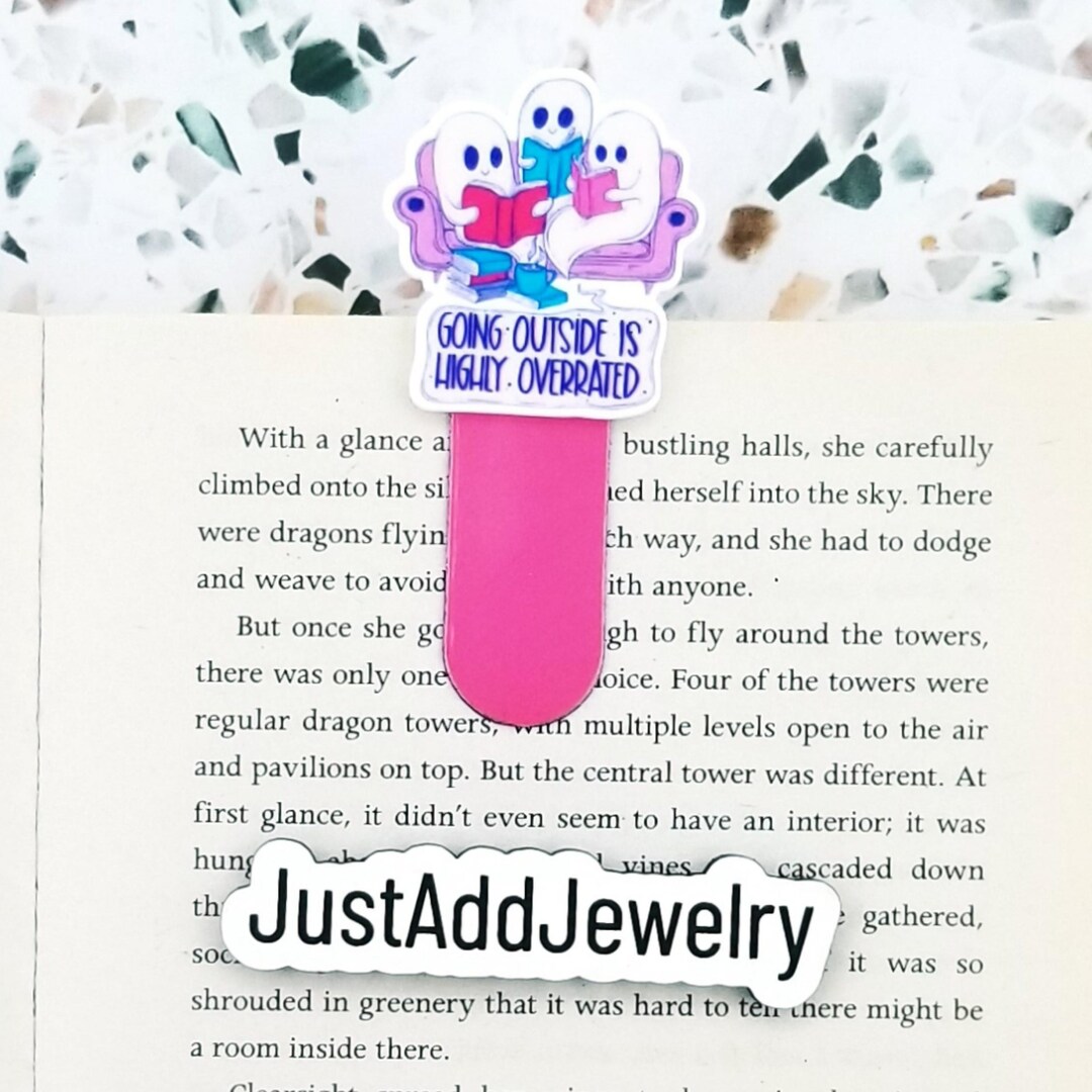 Bookish Ghost Magnetic Bookmark for Planner, Introvert Gifts, Secret ...