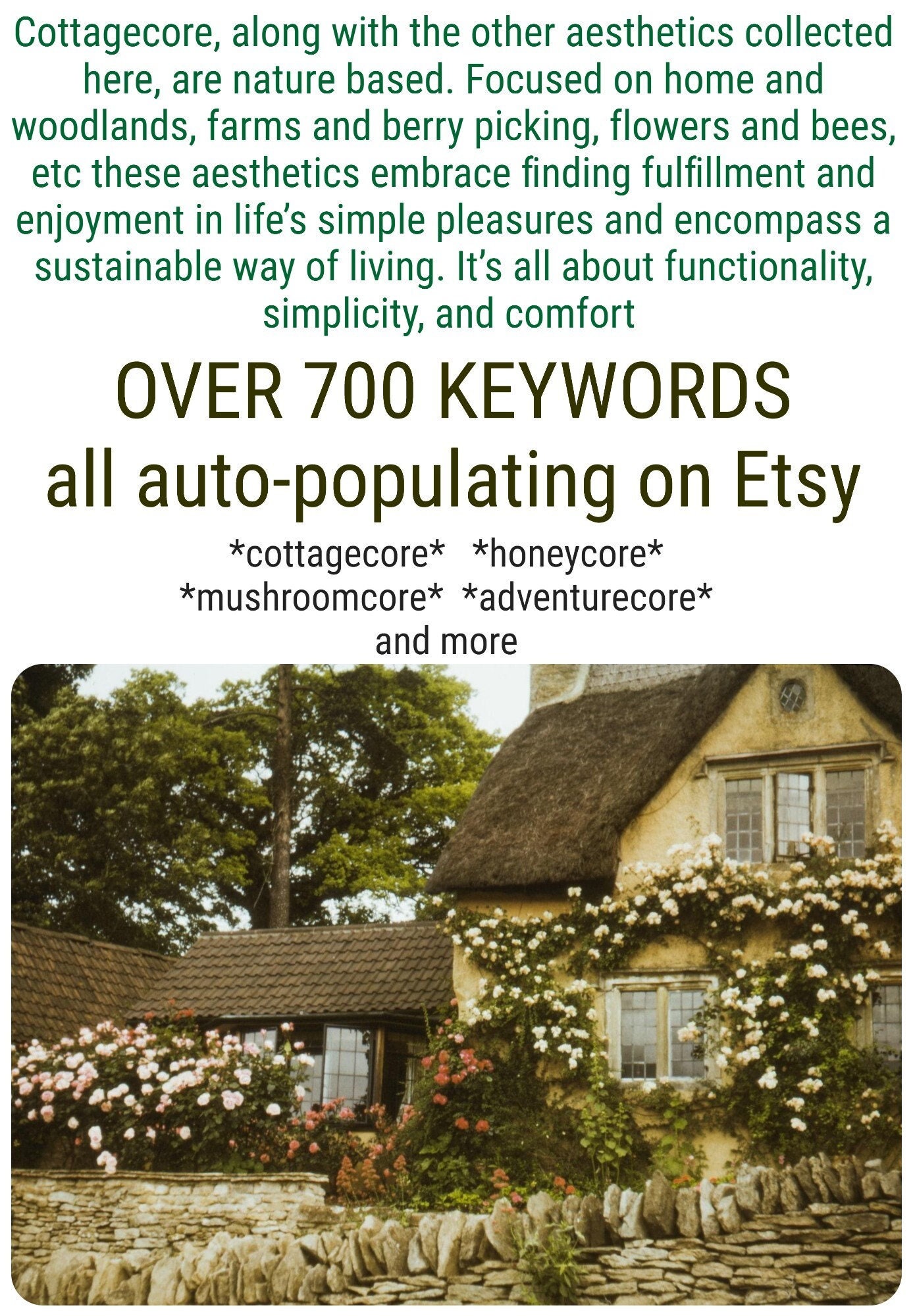 Etsy SEO help cottagecore keywords Etsy keywords ravencore | Etsy