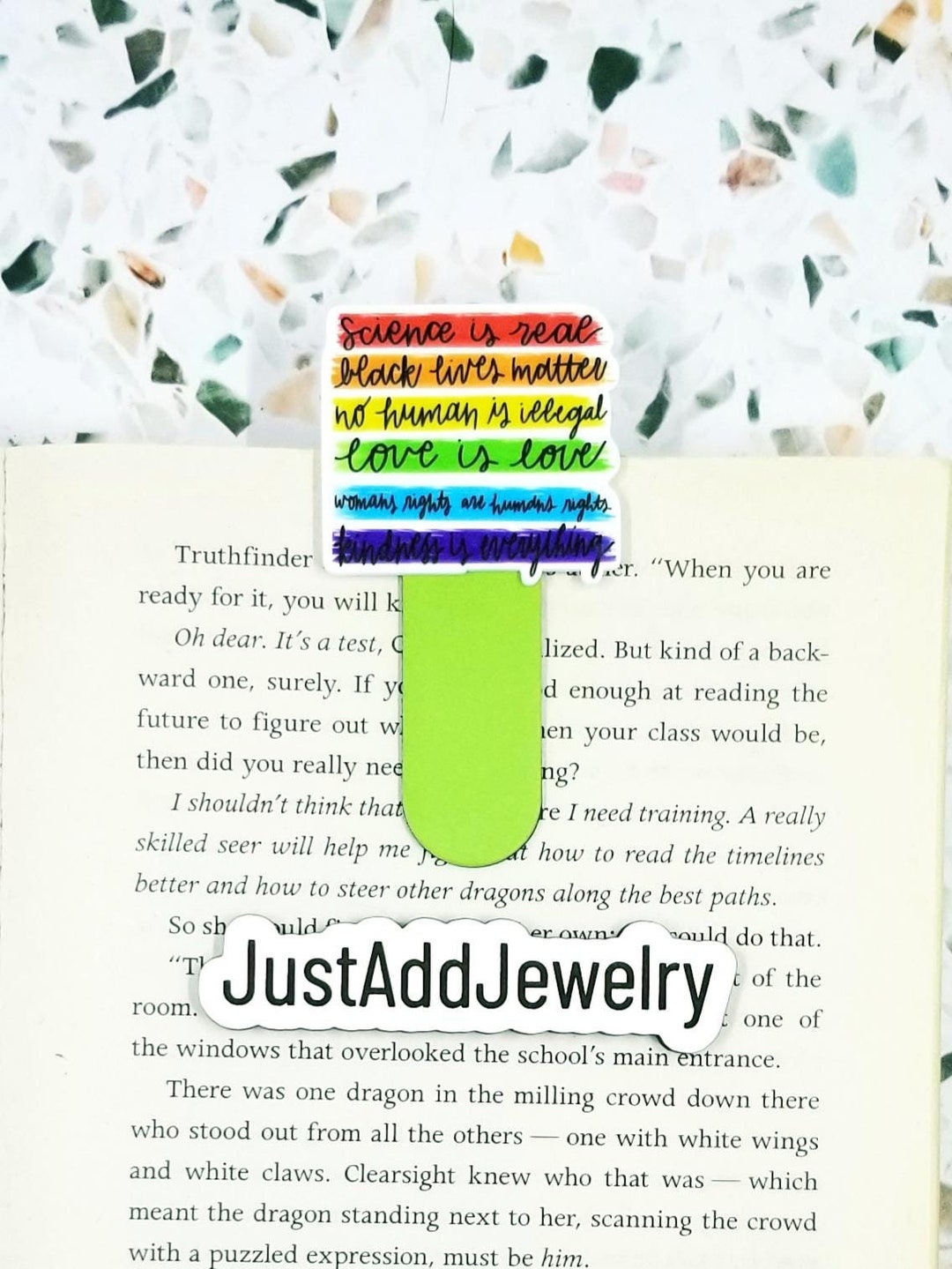 Human Rights Magnetic Bookmark, Science is Real Black Lives Matter ...