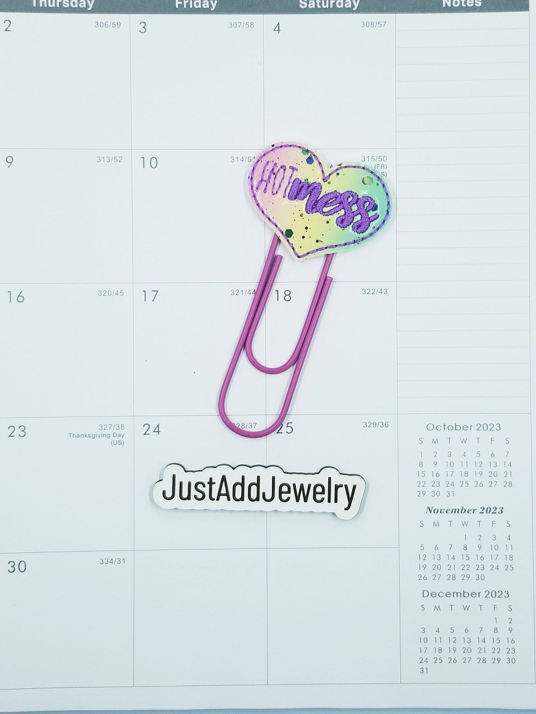 Hot Mess Planner Clips, Teacher Appreciation Gifts for Her, Paper Clip ...