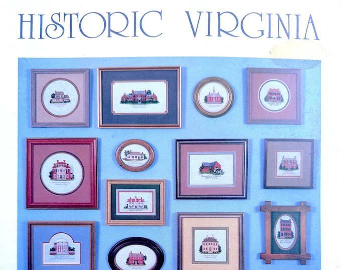 1978 Historic Virginia Cross-stitch Pattern Collection: 17 Old Virginia ...