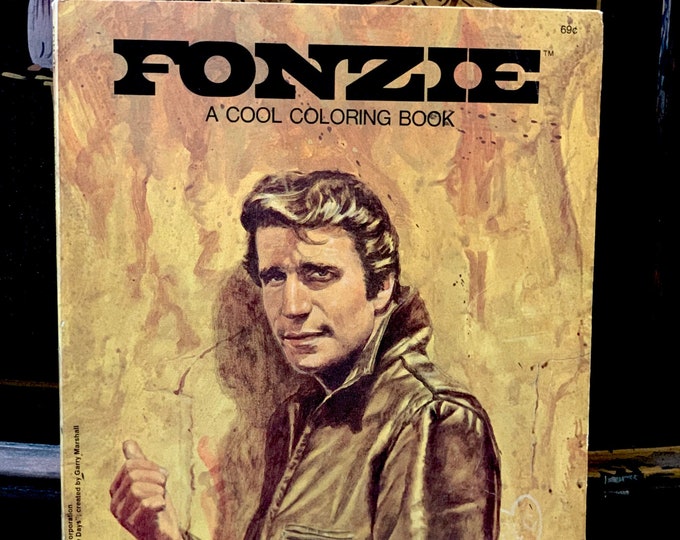 Vintage Fonzie Coloring Book, Unsused / 1976 Coloring Book the Fonz ...