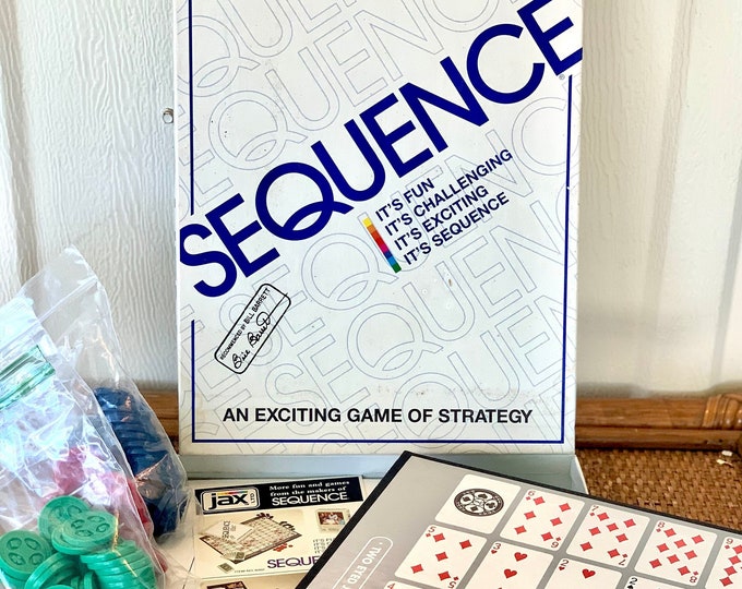 Sequence Game of Strategy 1995 Edition/ by Jax of Minnesota - Etsy