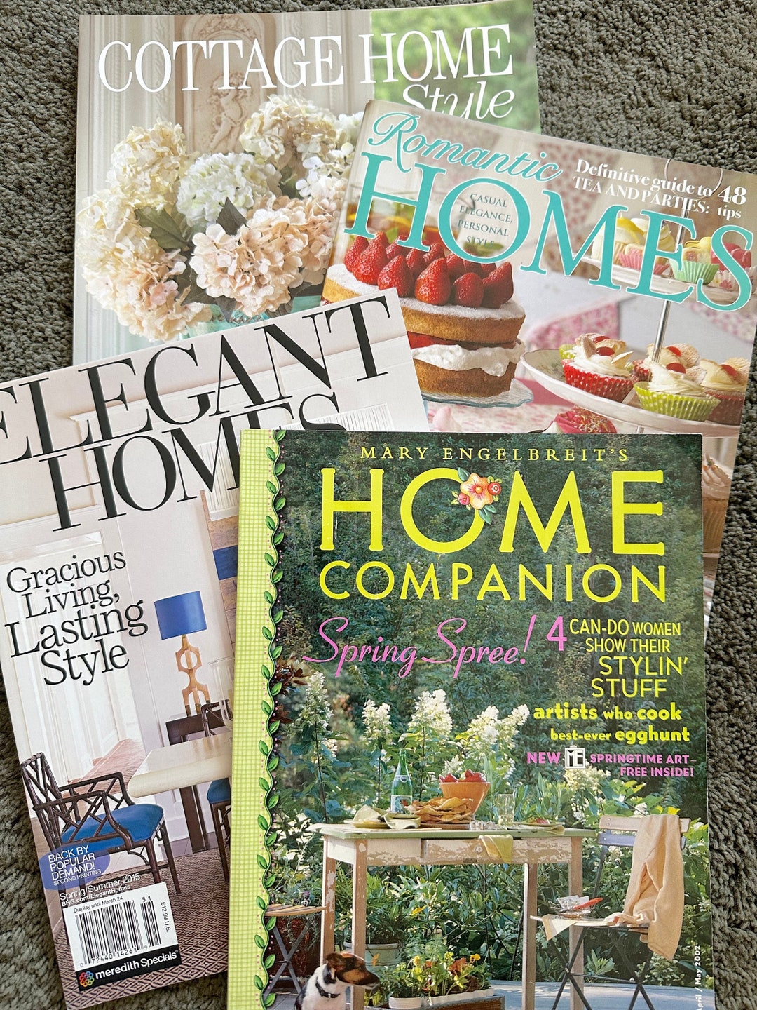 Four Cottage Decor/home Magazines From Assorted Publishers - Etsy