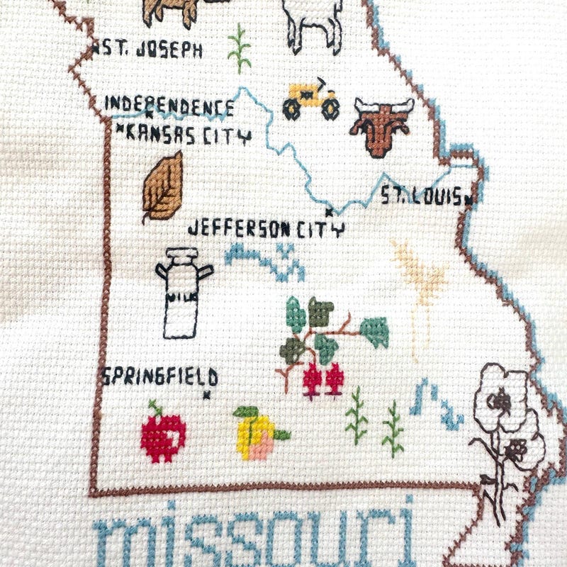 State Cross Stitch - Etsy