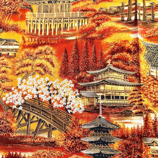 Pagoda Fabric - Etsy
