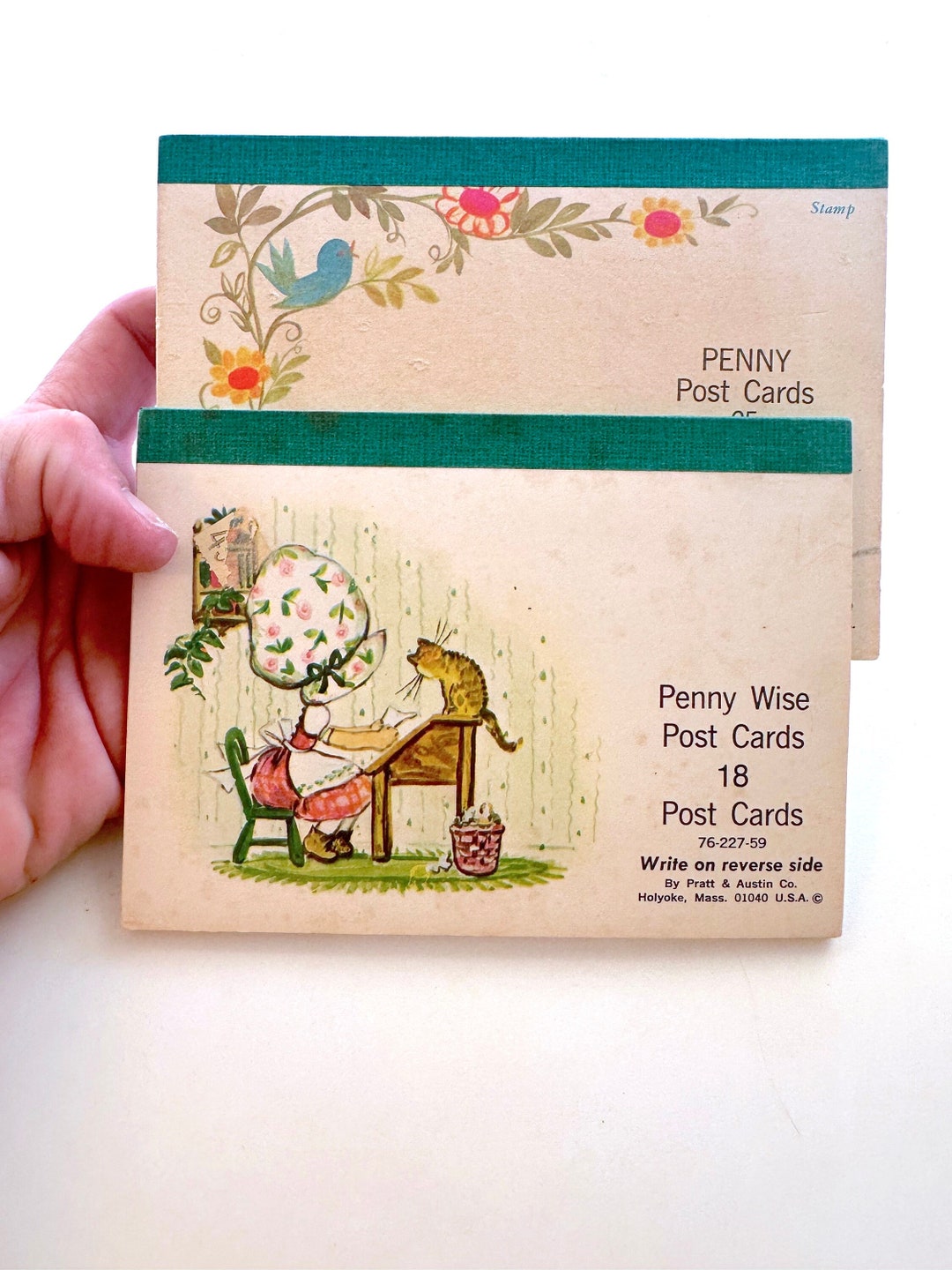 Two Vintage Penny Wise Post Cards, Sets / Penny Wise Postcard Books ...
