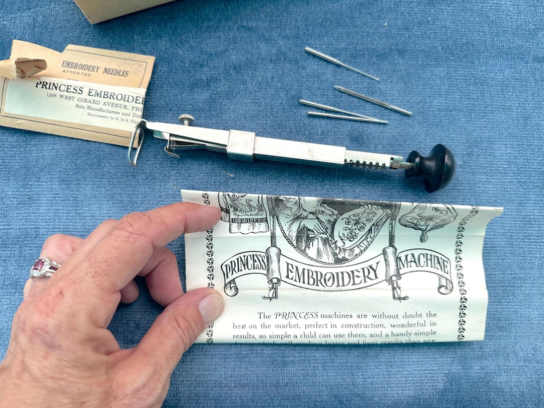 Antique Hand Embroidery Machine by Princess in Original Box With ...