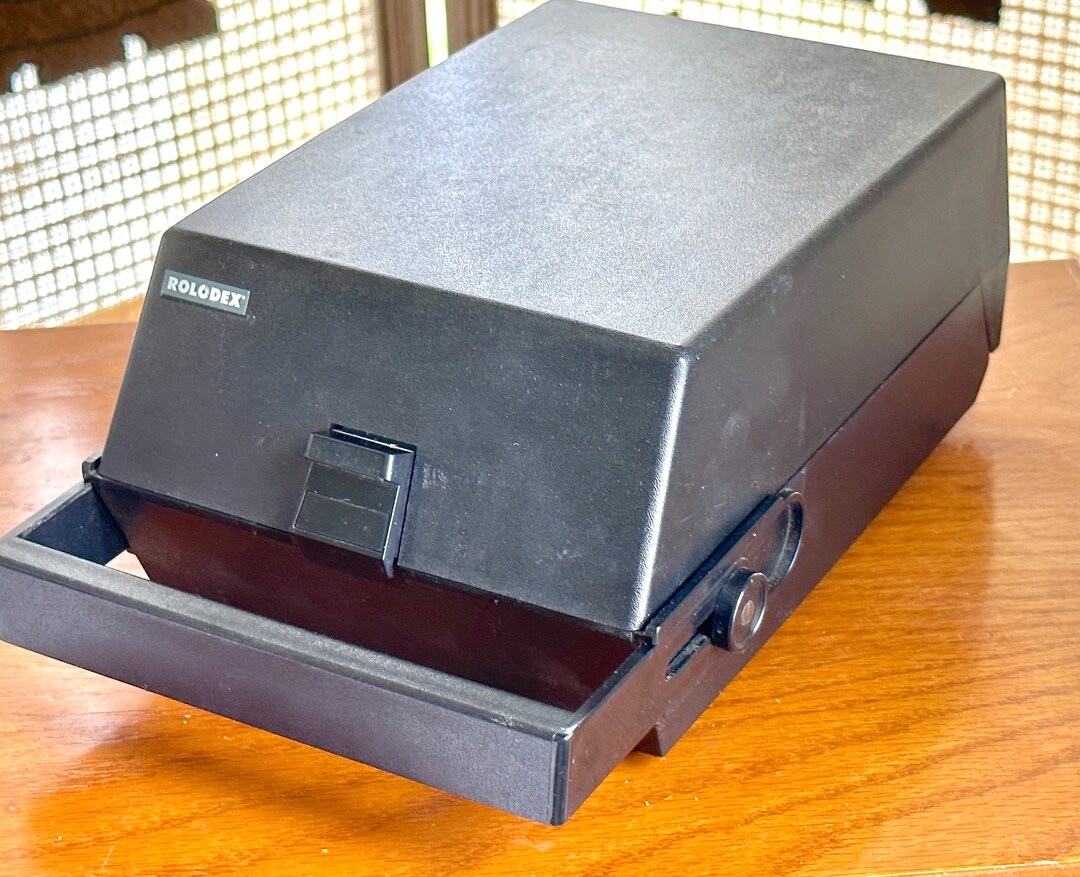 Large Vintage Rolodex in Portable Carry Case With Dividers and Blank ...