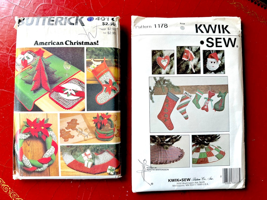 Two 1980s Christmas Craft Patterns - Etsy