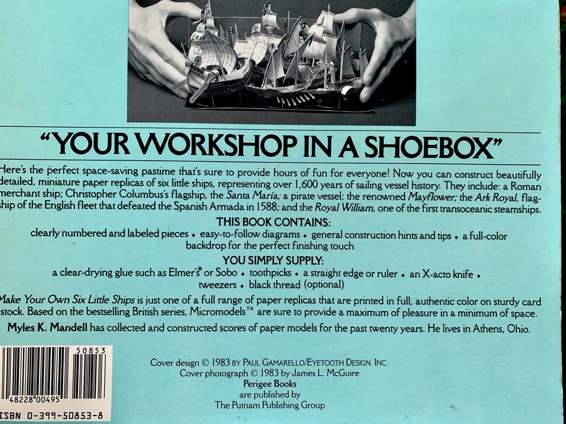 Paper Model Ships Book / Easy to Build Paper Miniatures of | Etsy