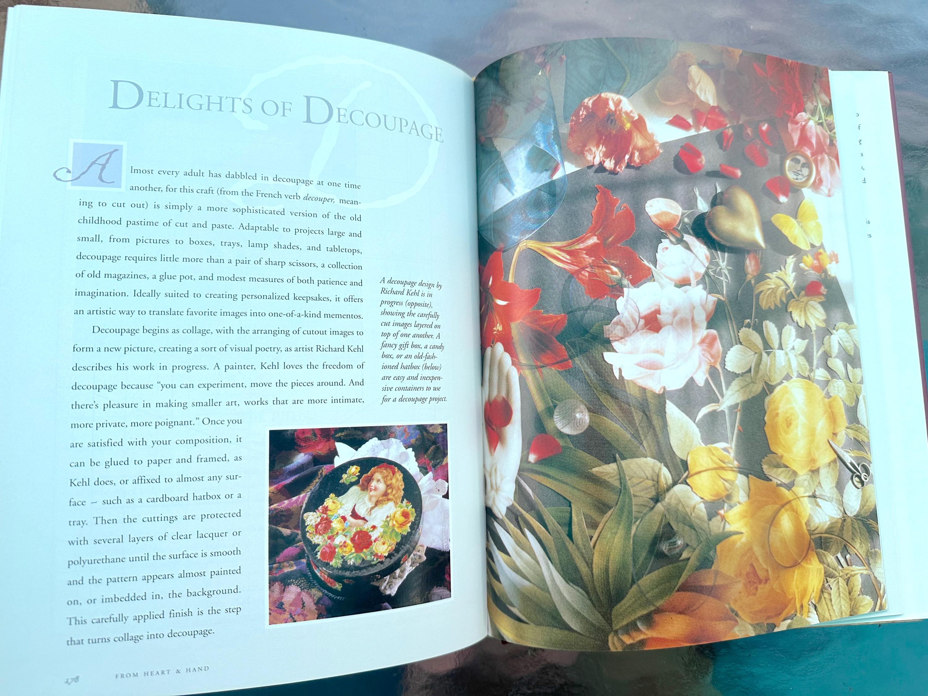 Vintage Victoria Magazine Craft Book "from Heart & Hand: Creating ...