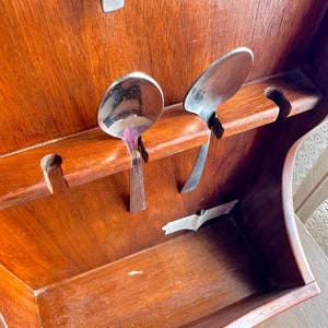 Vintage Wooden Spoon Holder for Wall Display / Spoon Collector's ...