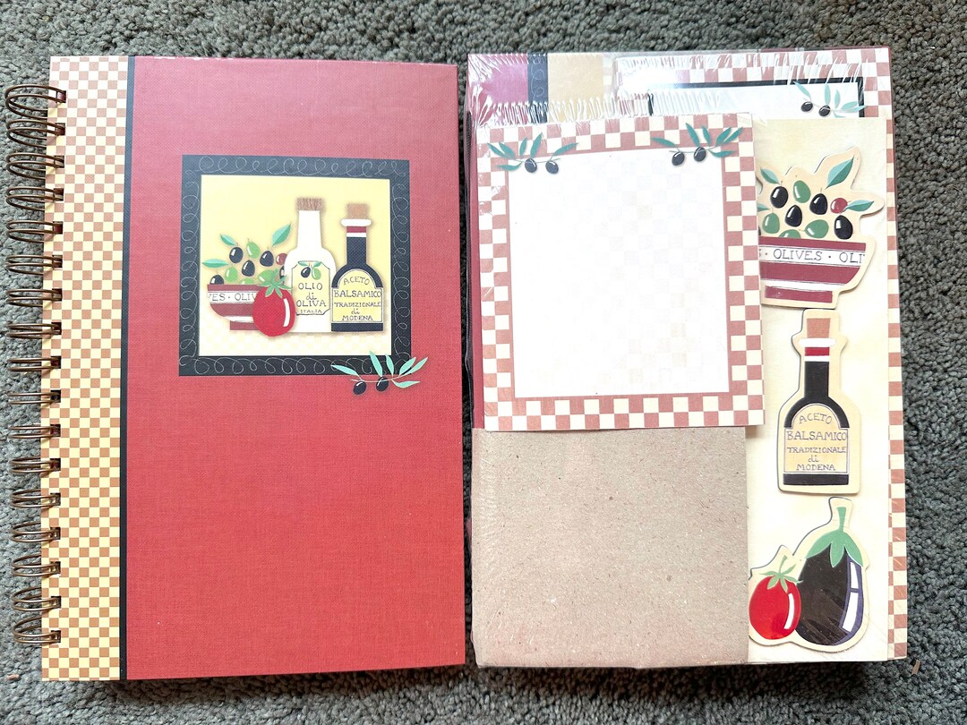 Vintage Recipe Keepers, Matching Set With Magnets and Notepads / Recipe ...