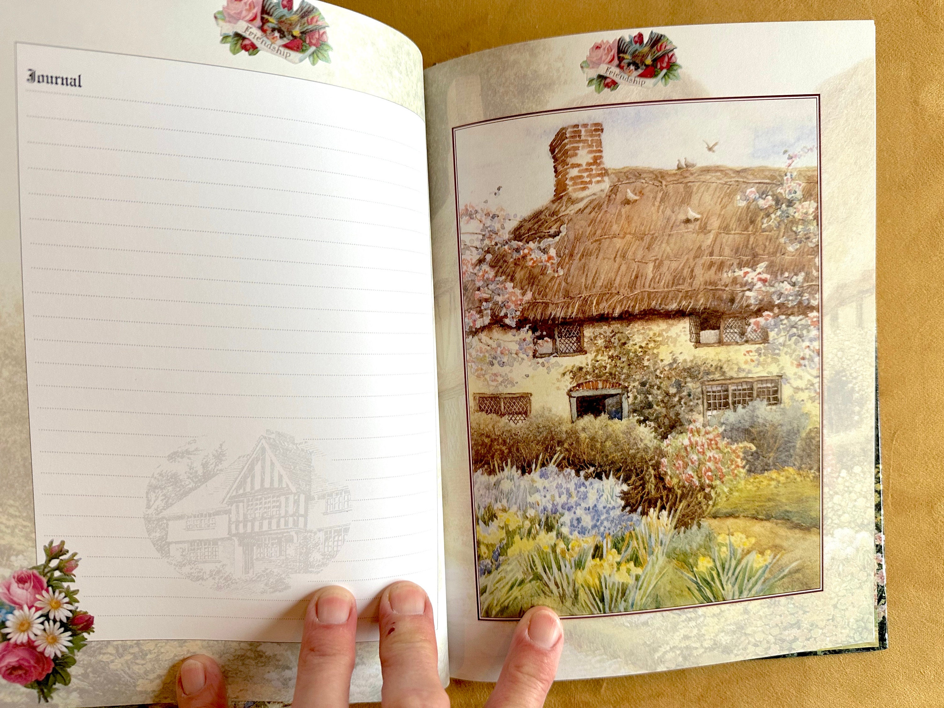 Vintage Country Cottages Address Book and Journal Set With Case ...