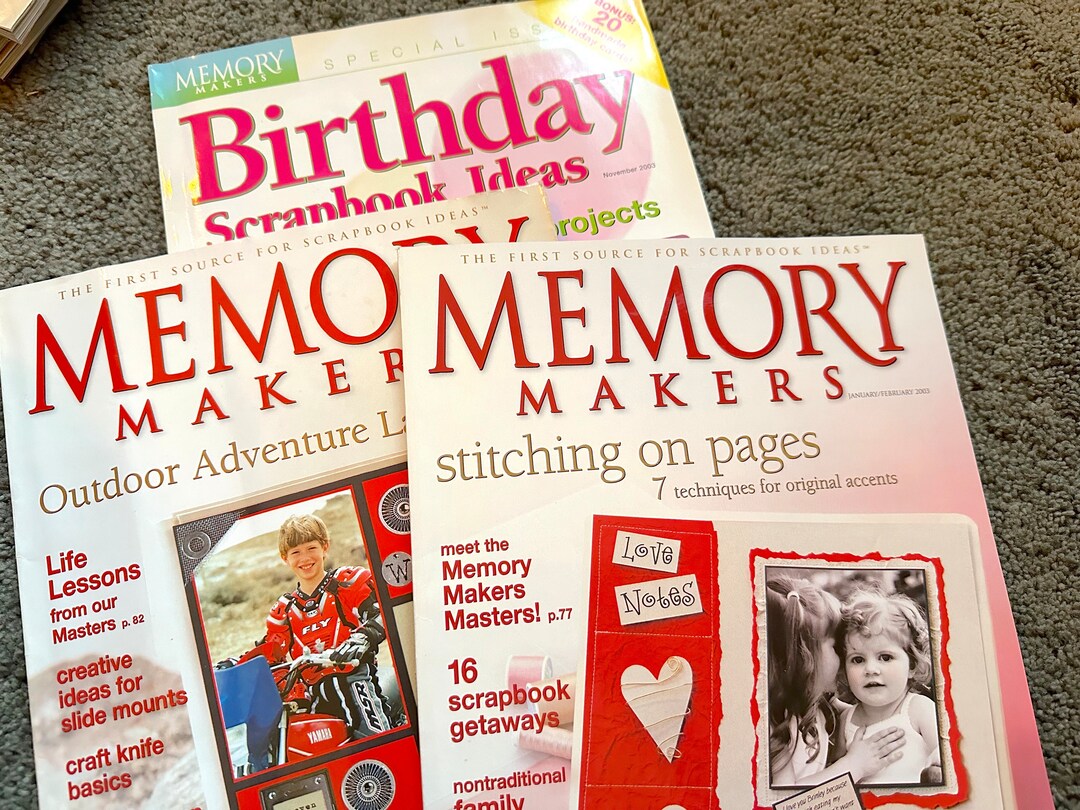 Three Vintage Back Issues of Memory Makers Magazine From 2003 - Etsy