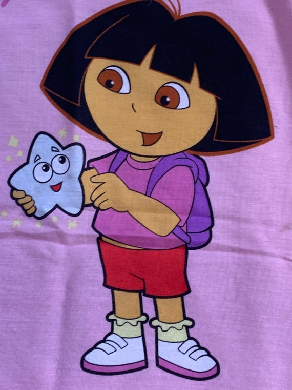 Vintage Dora the Explorer Twin Flat Sheet With Noggin and - Etsy