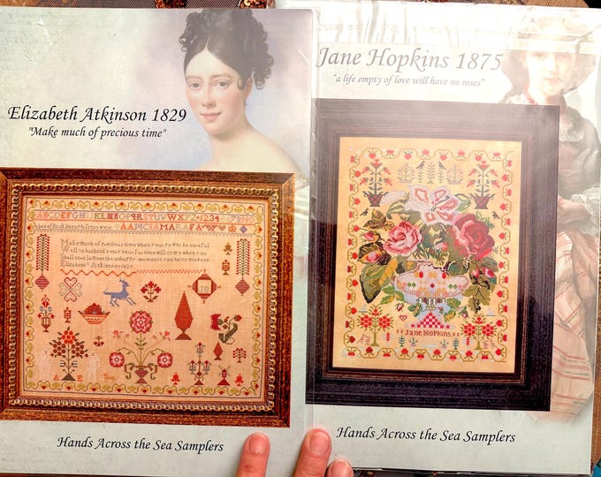 Antique Reproduction Sampler Pattern From Hands Across the Sea ...