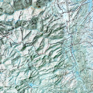 Vintage 1971 Defense Mapping Agency Raised Relief Map of Ukiah ...