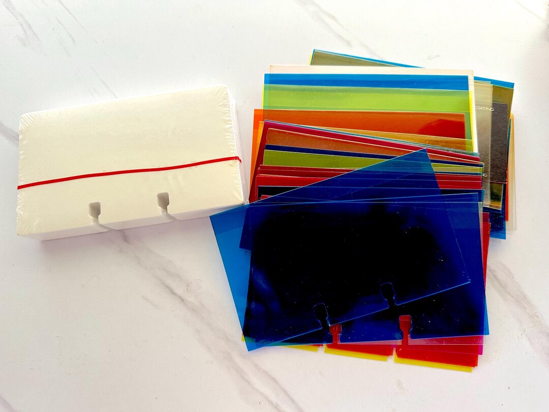 Vintage Unopened 3 X 5" Rolodex Card Pack and Matching Colored ...
