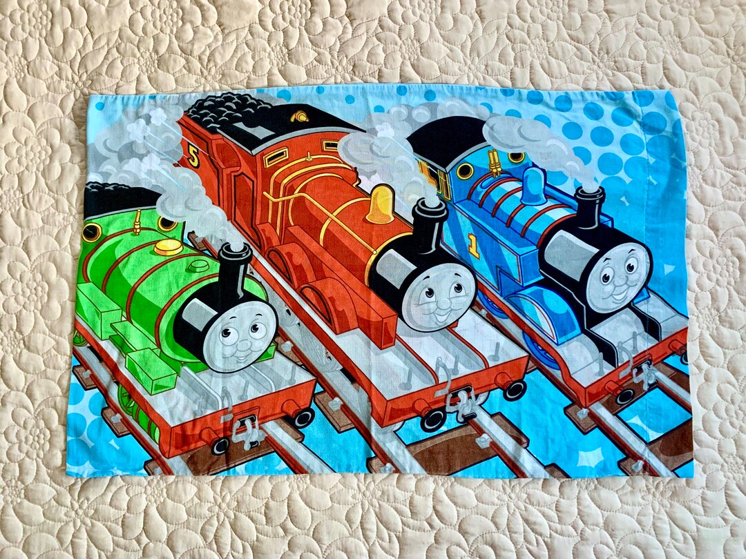 Vintage Thomas the Tank Engine Pillowcase / Retro Thomas Bedding ...