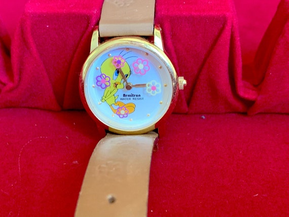 Vintage Armitron Tweety Bird Watch with Moving Flower… - Gem