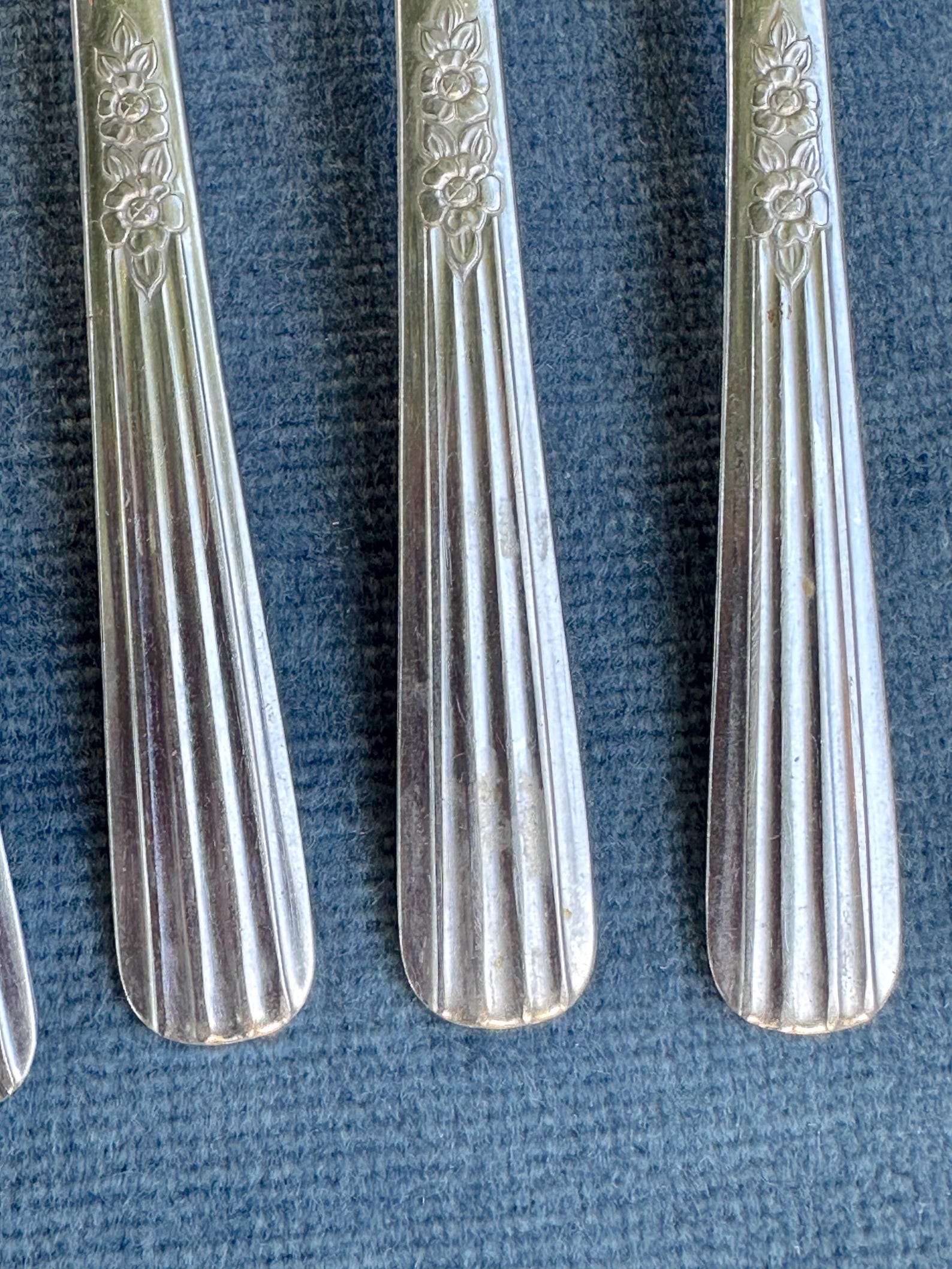 Four Thor Fluted Rose Iced Tea Spoons / Vintage Iced Teaspoons Set of 4 ...