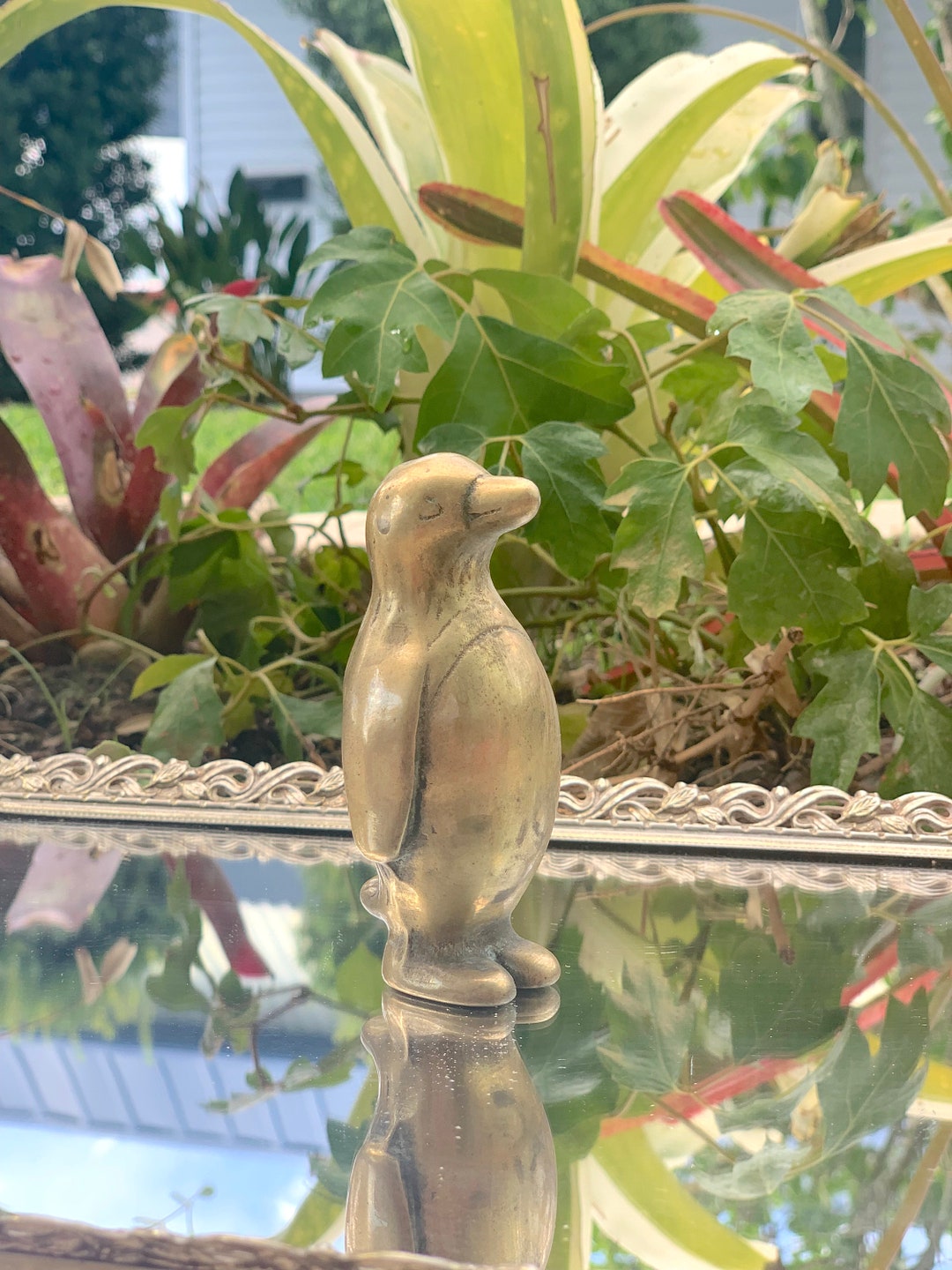 Vintage Brass Penguin / 4" Brass Penguin Figurine / Mid Century Brass ...