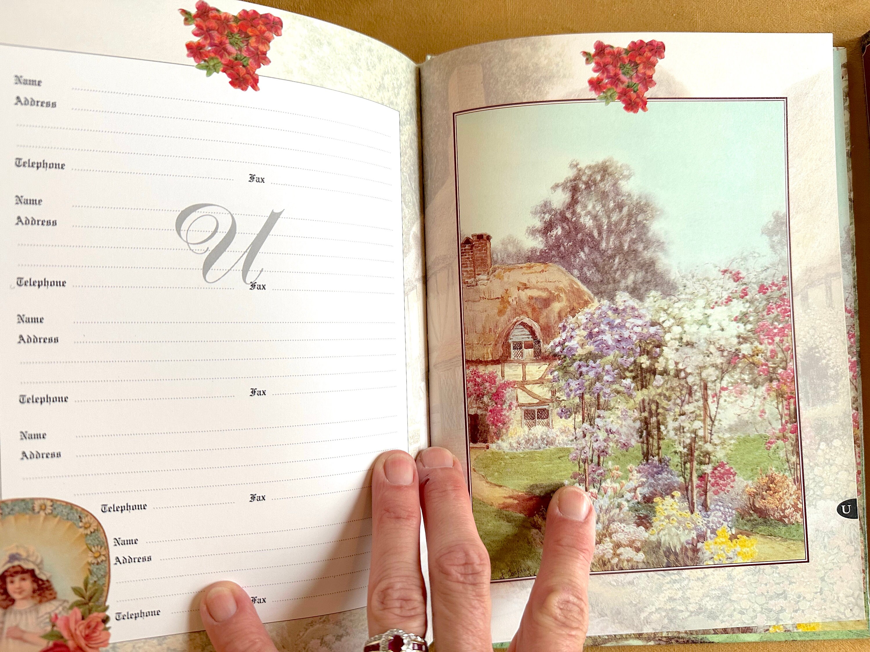 Vintage Country Cottages Address Book and Journal Set With Case ...