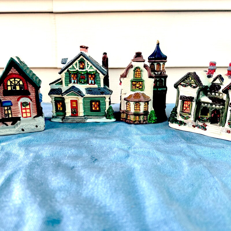 Ceramic Christmas Village - Etsy Australia