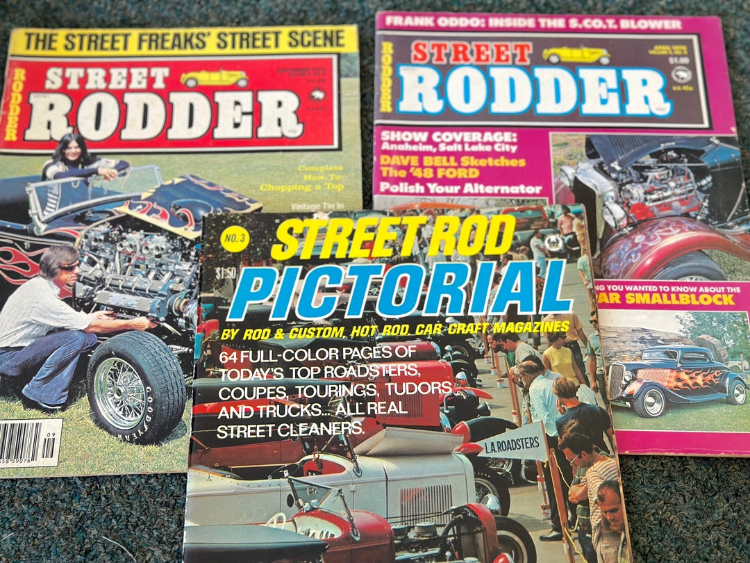 Lot of 3 Vintage Hot Rod Magazines: 1971 Street Rod Pictorial and 2 ...