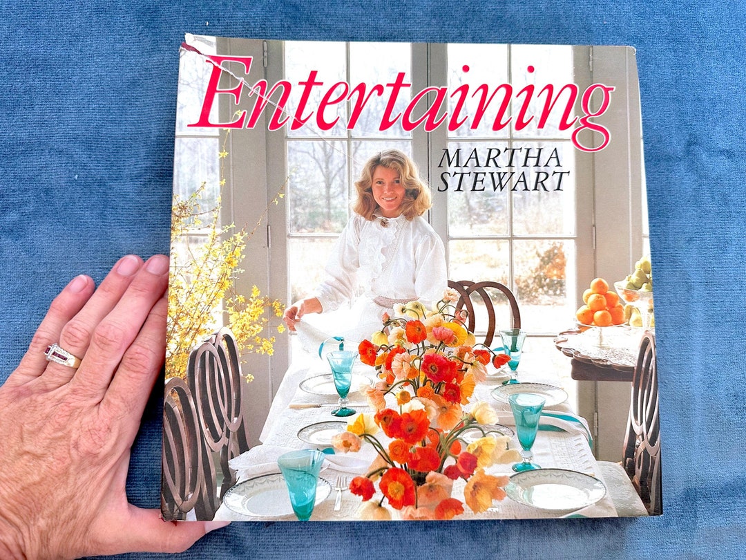 1982 Martha Stewart "entertaining" Cookbook With Menus - Etsy