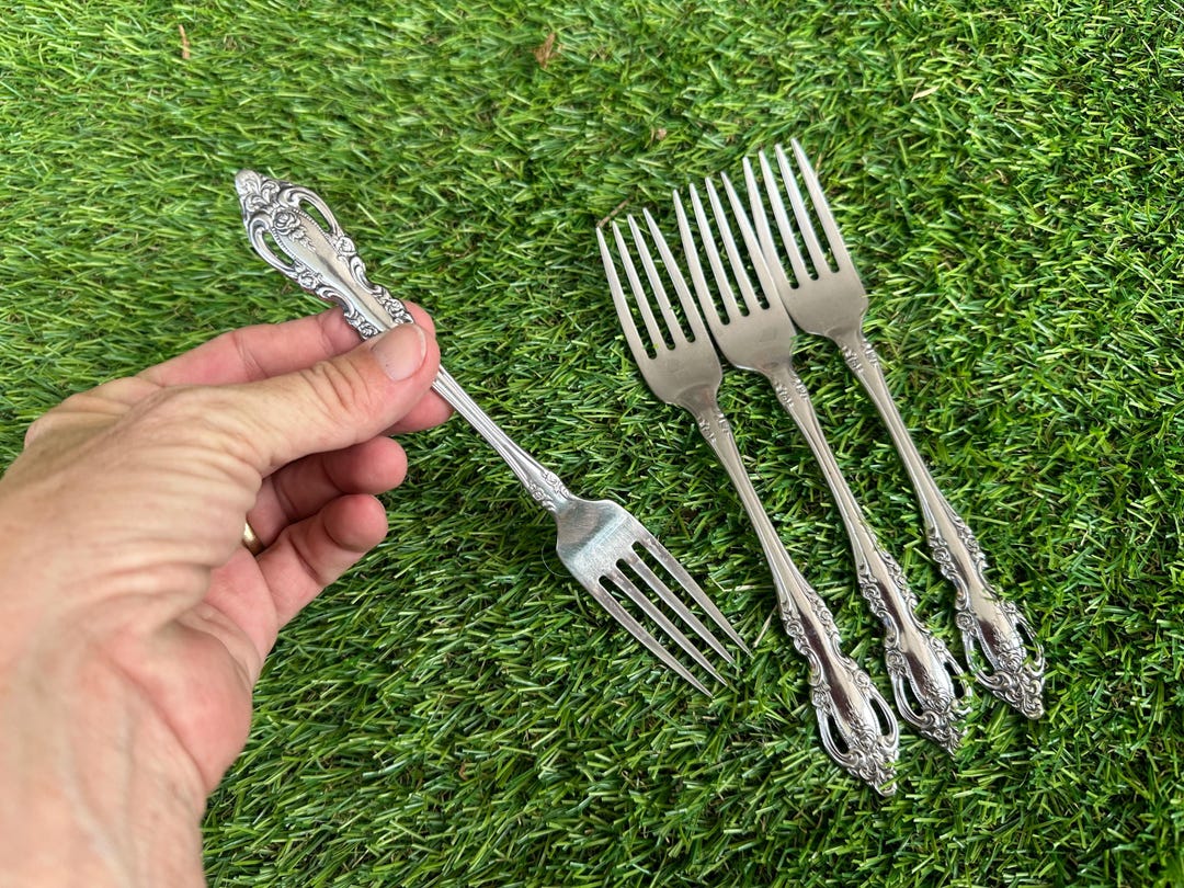 Oneida Brahms Replacement Dinner Fork / Lovely Heavy Stainless: Pierced ...