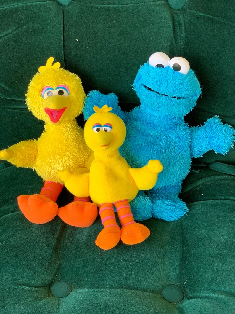 Sesame Street Stuffed Mini Friend Lot: Mini Cookie Monster - Etsy