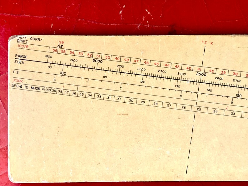 Vietnam Era Military Issue Slide Ruler / 1970s Graphical - Etsy
