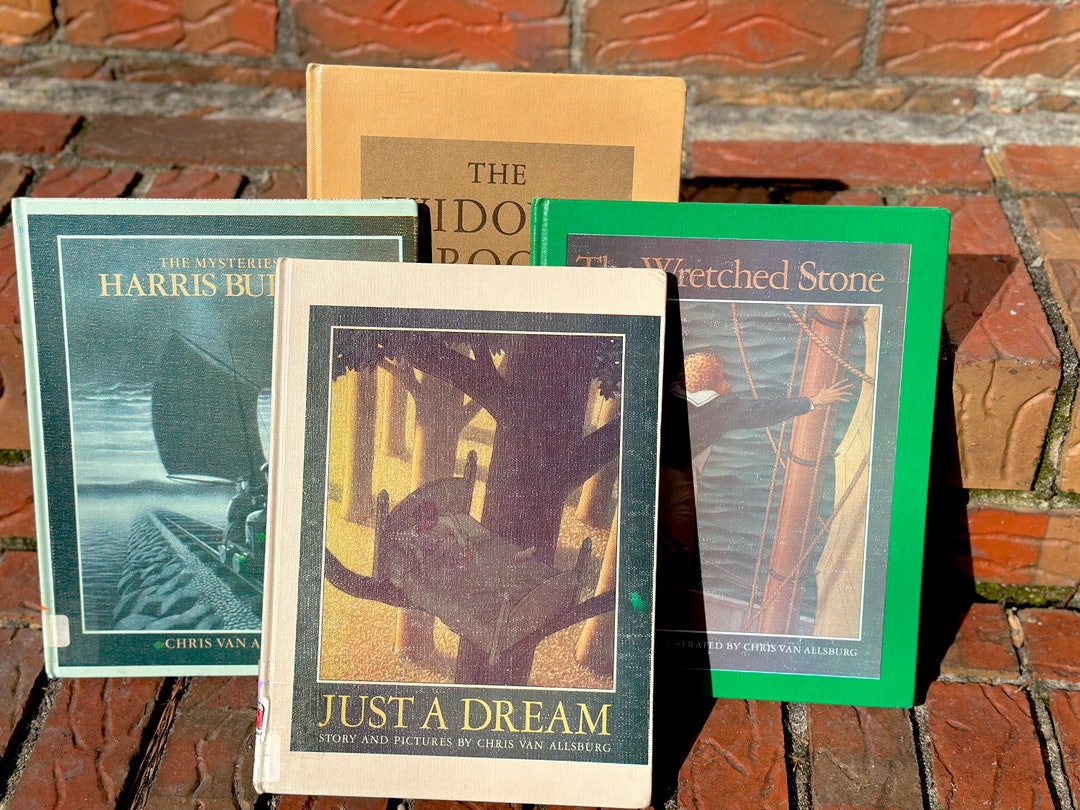 Four Chris Van Allsburg Books, Lot / Hardcover Library Bound Vintage ...