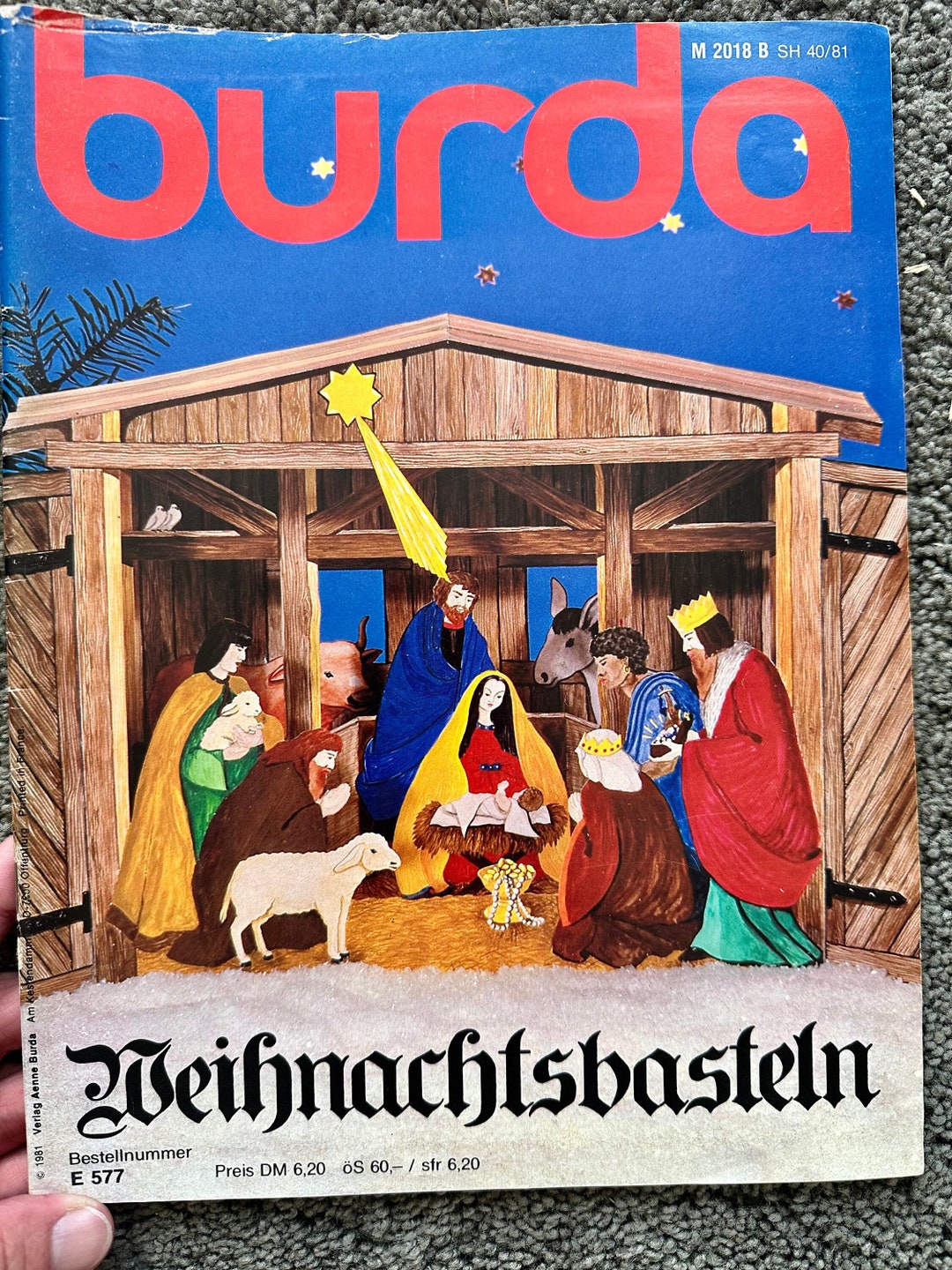 Vintage Burda Christmas Crafts Pattern Book From 1981 / All ...