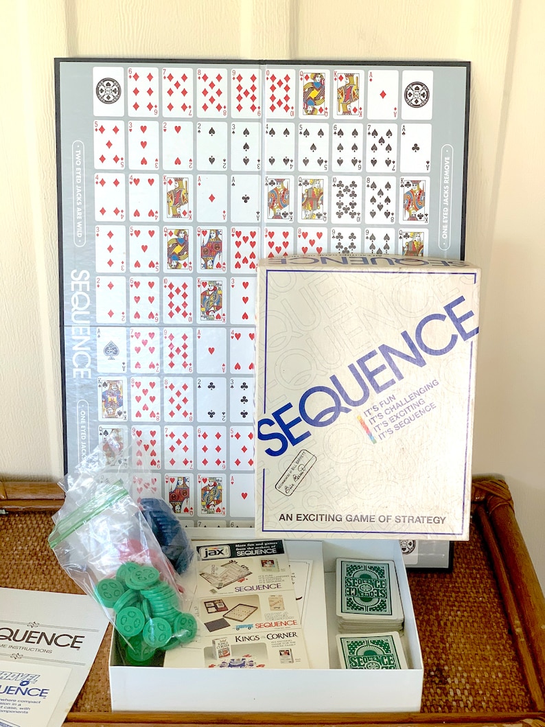 Sequence Game of Strategy 1995 Edition/ by Jax of Minnesota - Etsy