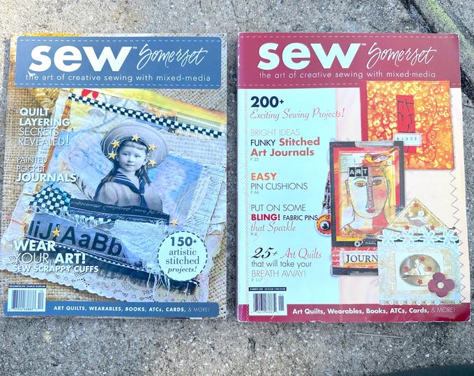 Vintage Stampington Magazines / Sew Somerset Magazines Two Past Issues ...