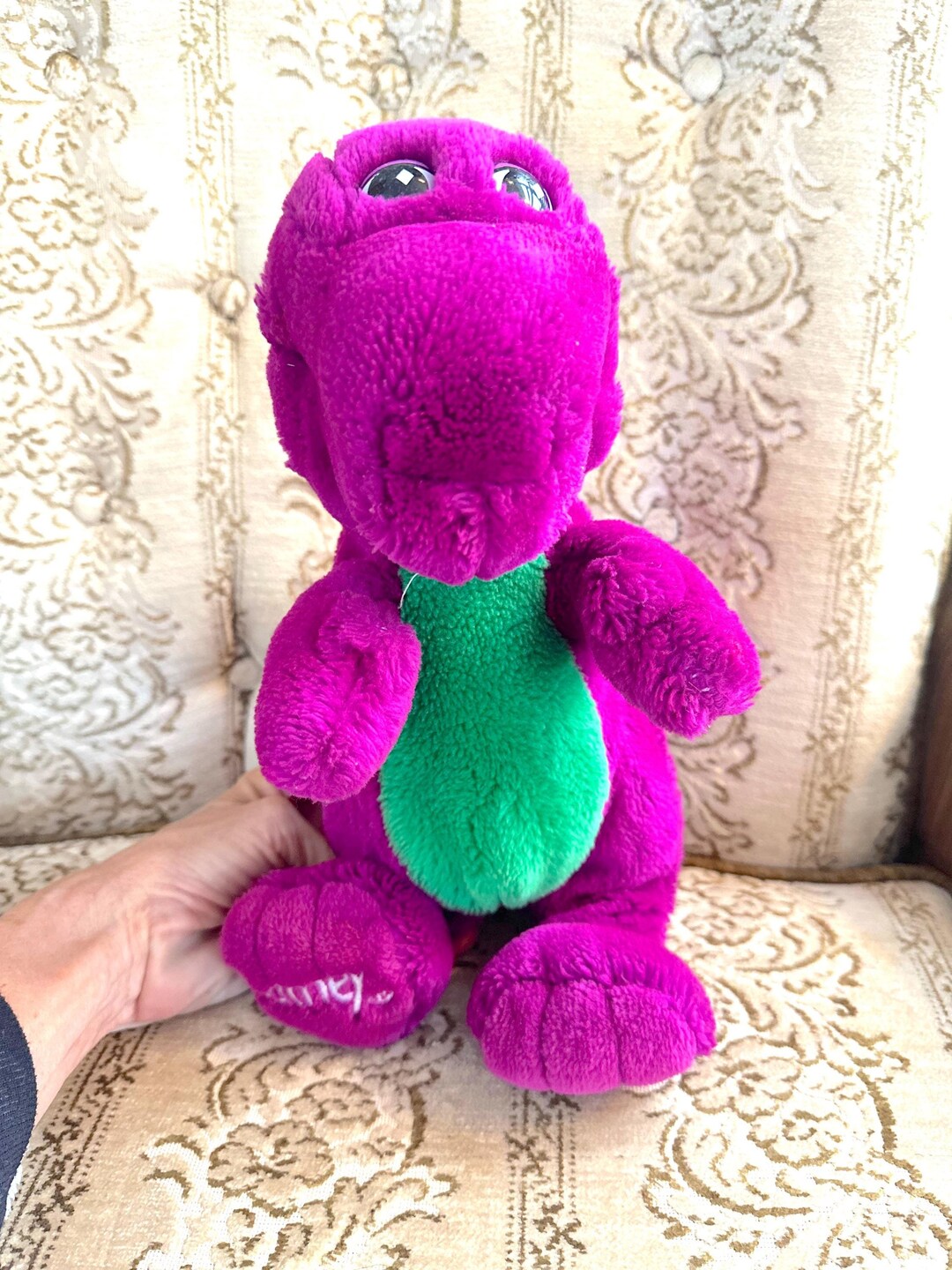 Vintage Stuffed Barney / Plush Barney Clean and Ready for Snuggles ...