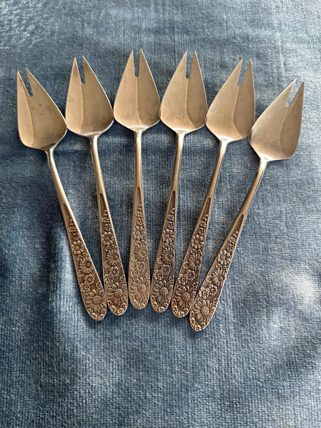 Mid Century Stainless Cocktail Forks Seafood Forks, Set of 8 - Etsy