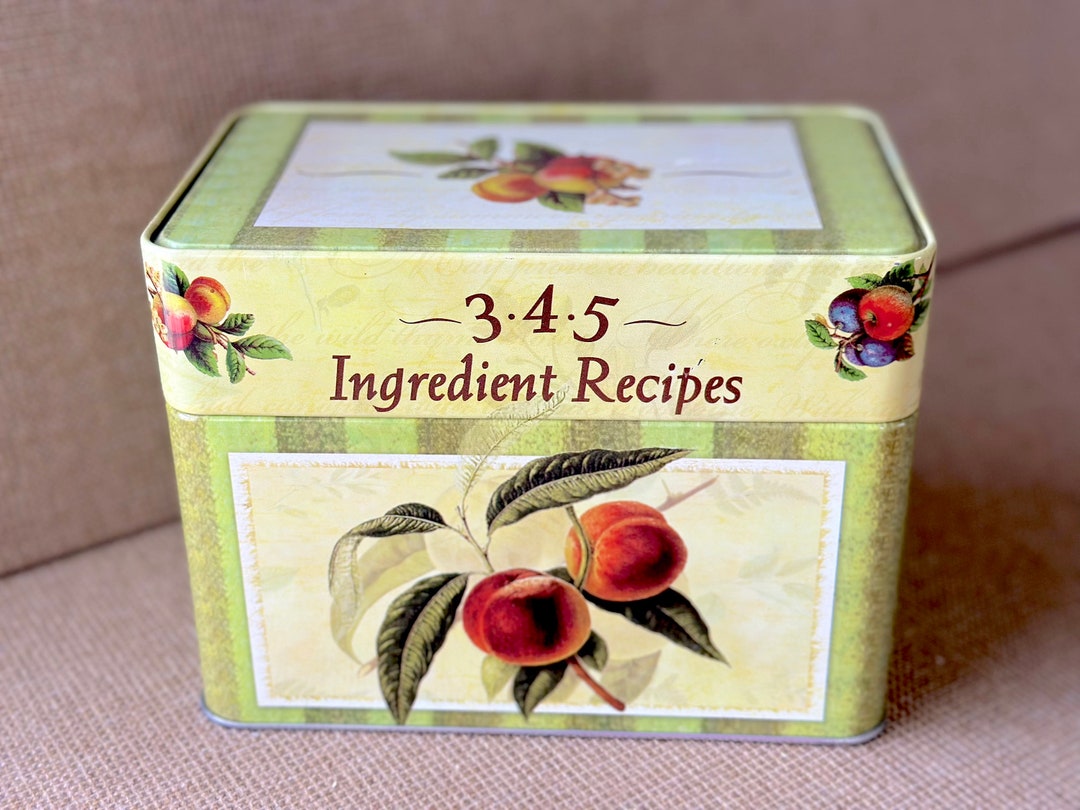 Pretty Recipe Box Packed With Easy Recipes: 3-4-5 Ingredient Recipes ...