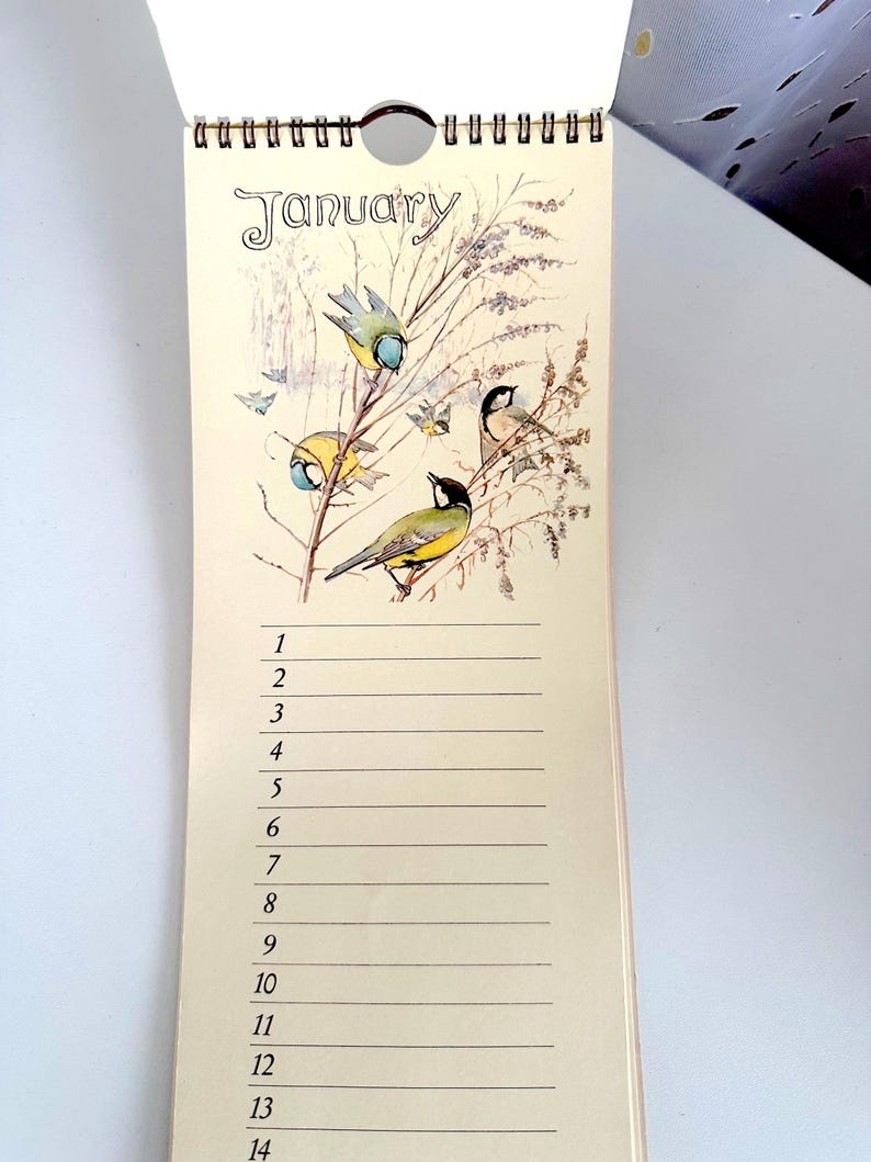 1977 Long, Tall, Undated Wall Calendar From "the Country Diary of an ...